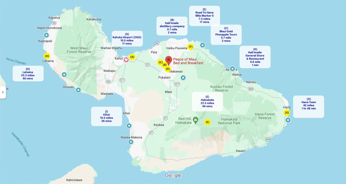 Room Rentals Maui Hawaii - Peace of Maui